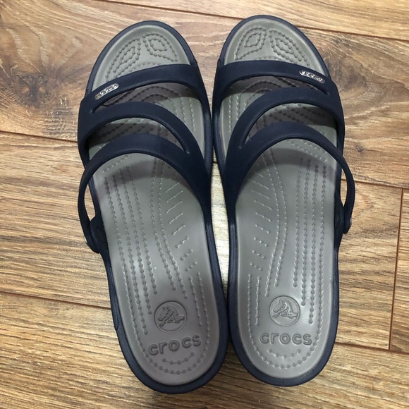 CROCS | Shoes | Croc Navy Sandals | Poshmark